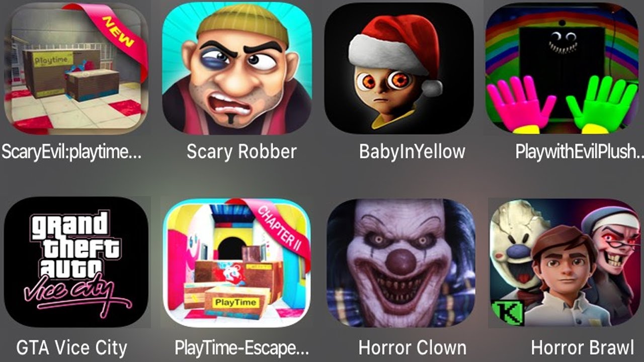 Scary Evil Playtime,Scary Robber,Baby In Yellow,Play With Evil Plush ...