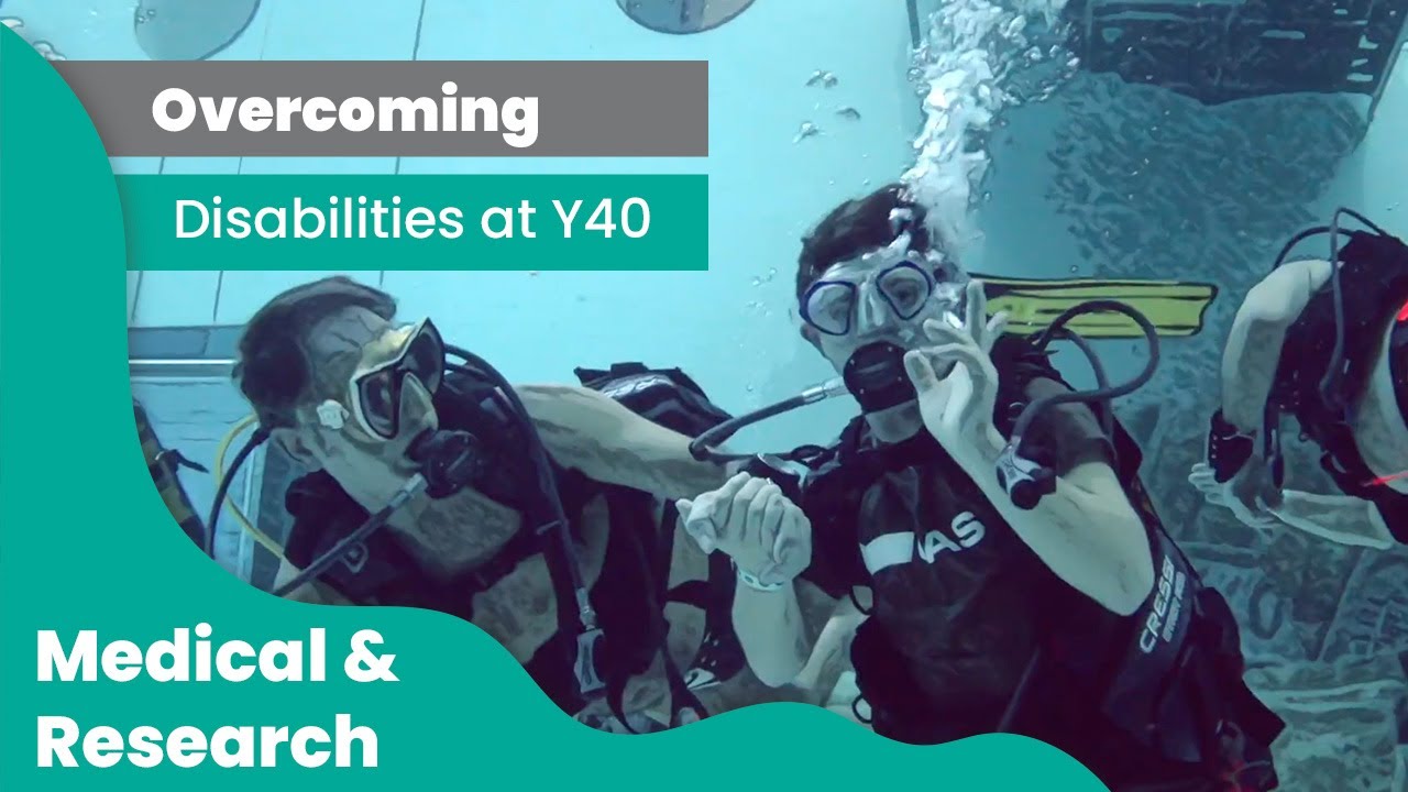 Overcoming disabilities - Scuba diving at Y-40 Deep Pool - YouTube
