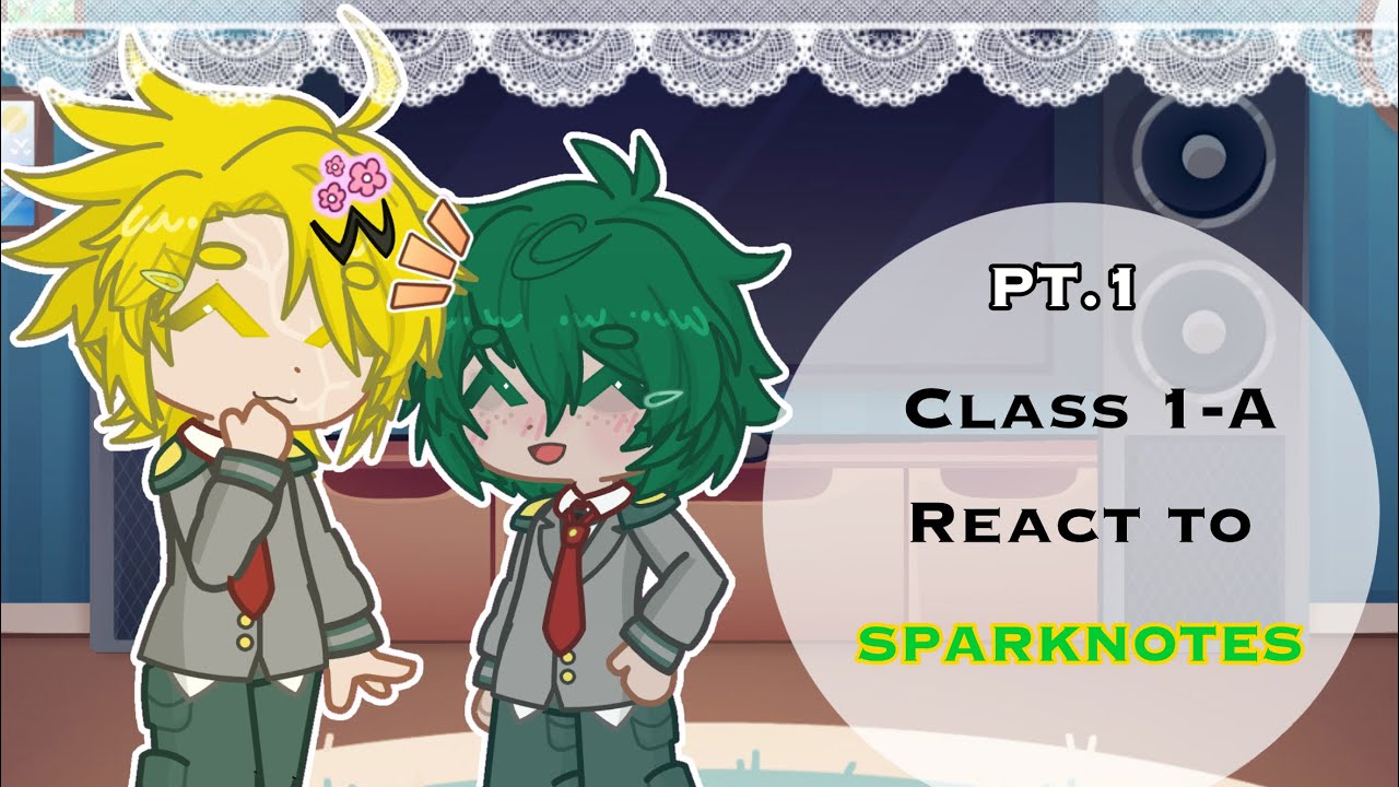 Class 1-A react to Sparknotes | PART 1 | Sparknotes | by TIR4M1SU - YouTube