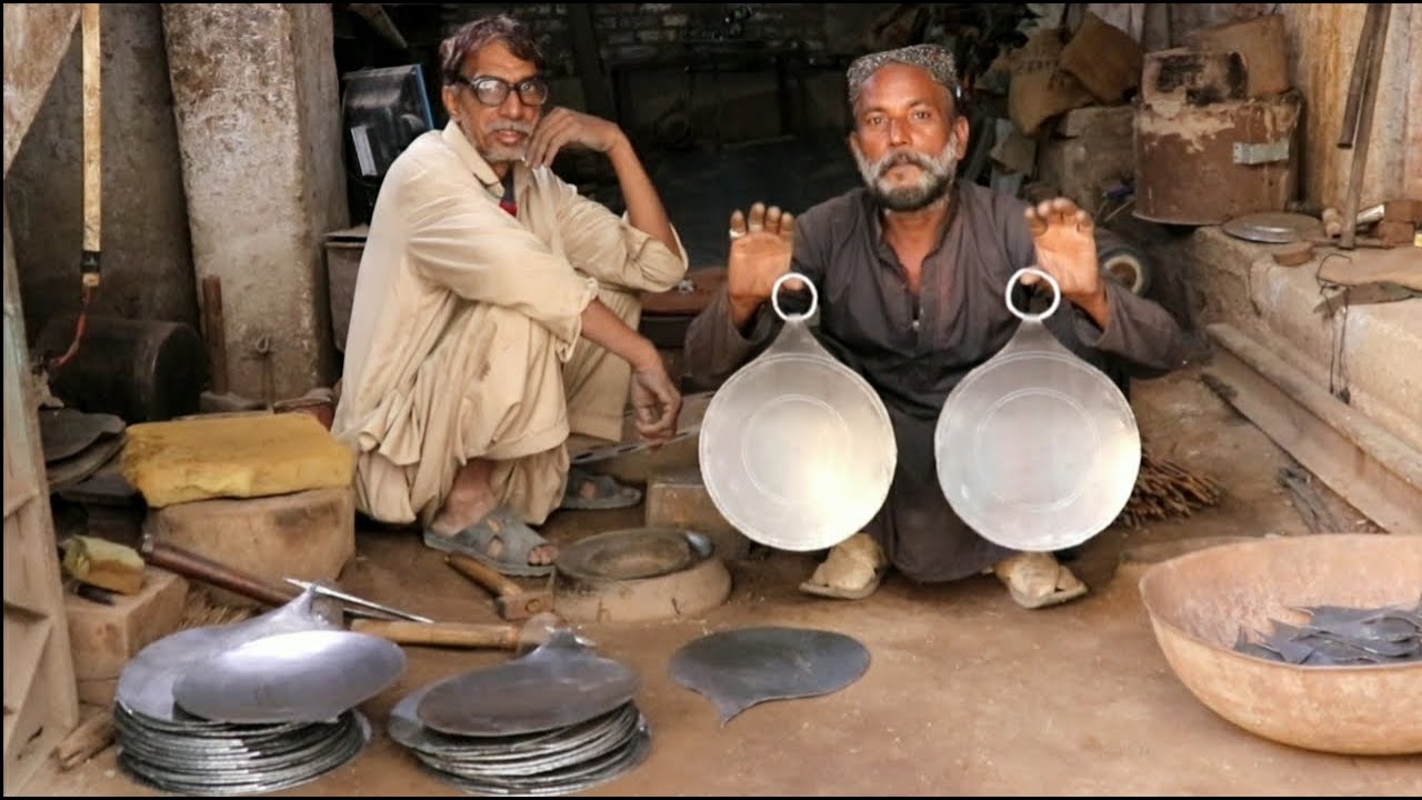 Amazing Fry Pan(Tava) making process from Cast Iron Sheet|How it is ...