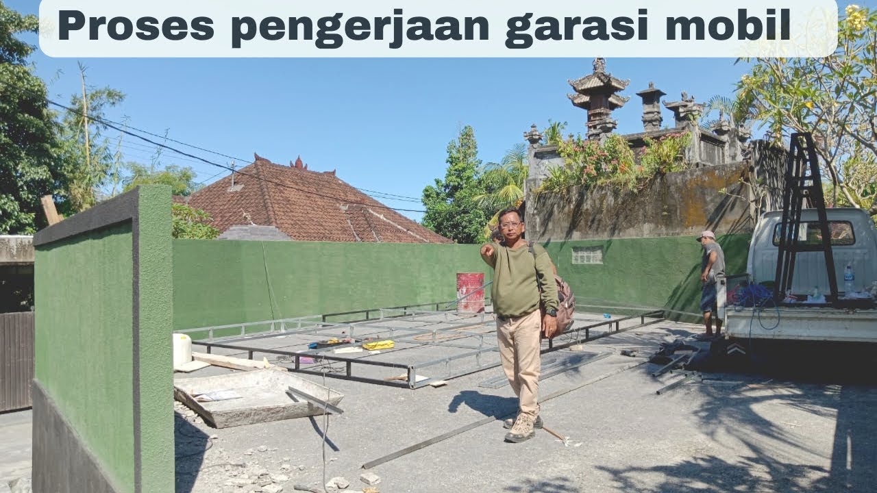 Progres pengerjaan garasi oleh undagi bali/cv mulia bali style - YouTube