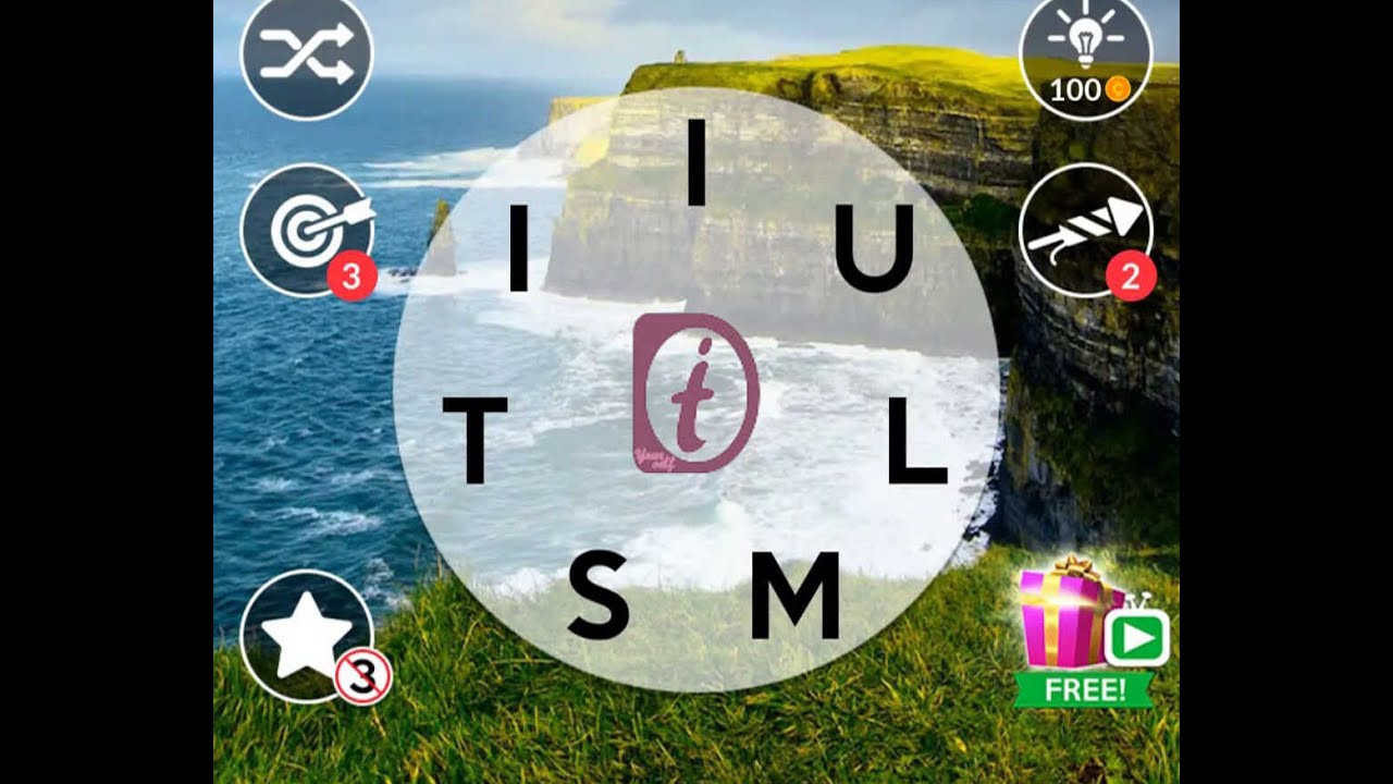 1196 Wordscapes Cliff View Level 1196 - YouTube