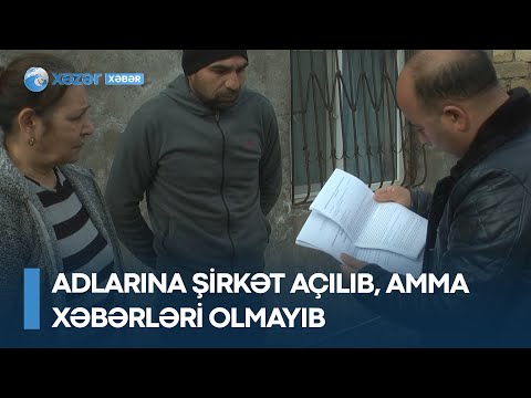 Adlarına şirkət açılıb, amma xəbərləri olmayıb - Abşeron sakinlərinə yarım milyon manat borc yazılıb