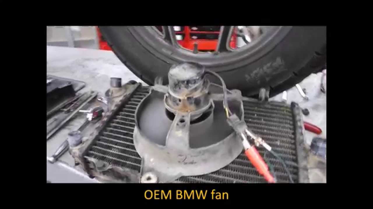 BMW Service - K cooling fan alternative - YouTube
