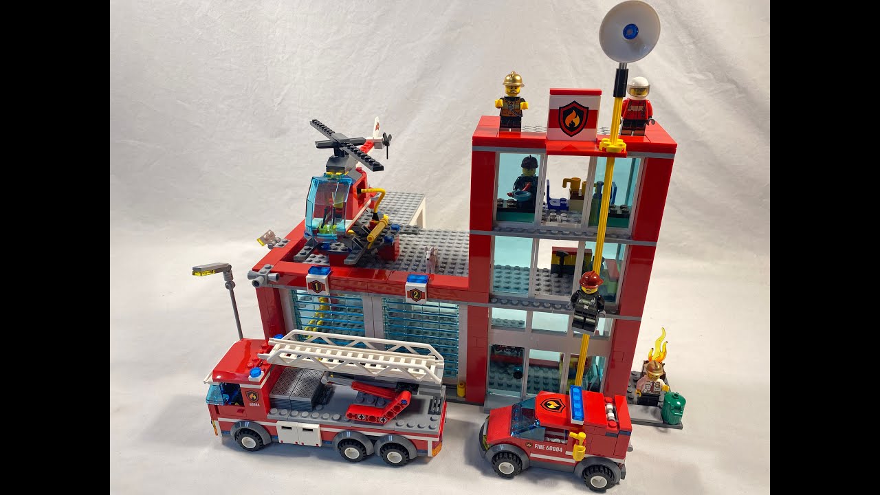 City Fire Station LEGO Set 60004 From 2013! - YouTube