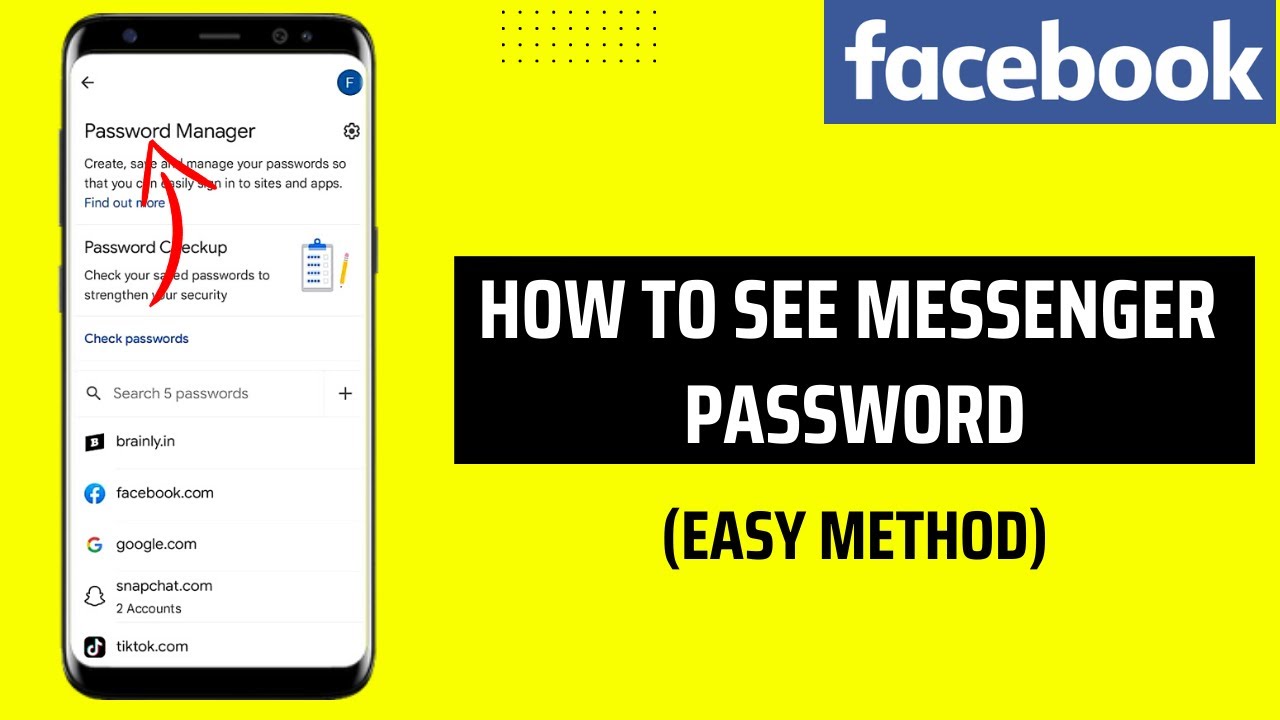 How To See Messenger Password - YouTube
