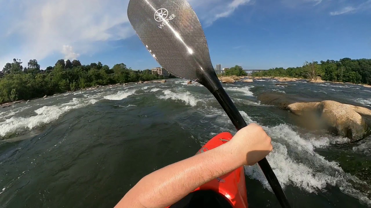 Lower James River Through Richmond Kayaking 6/9/20 5.7ft - YouTube