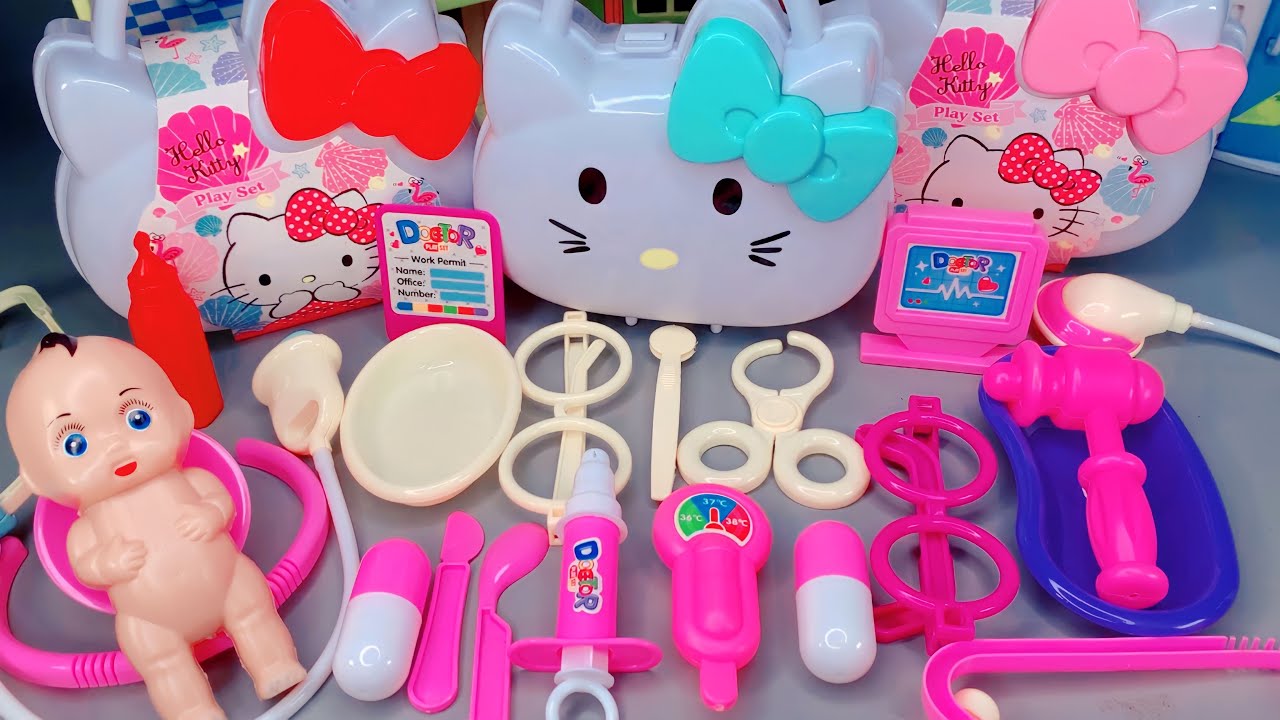 DOCTOR SET TOYS UNBOXING | Satisfying with Unboxing Hello Kitty Doctor ...