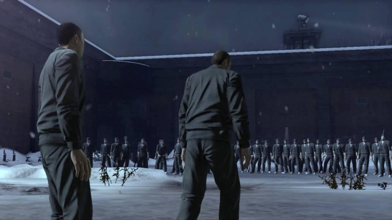 Yakuza 5 - Escaping Prison | Vs. Inmates & Kugihara - YouTube