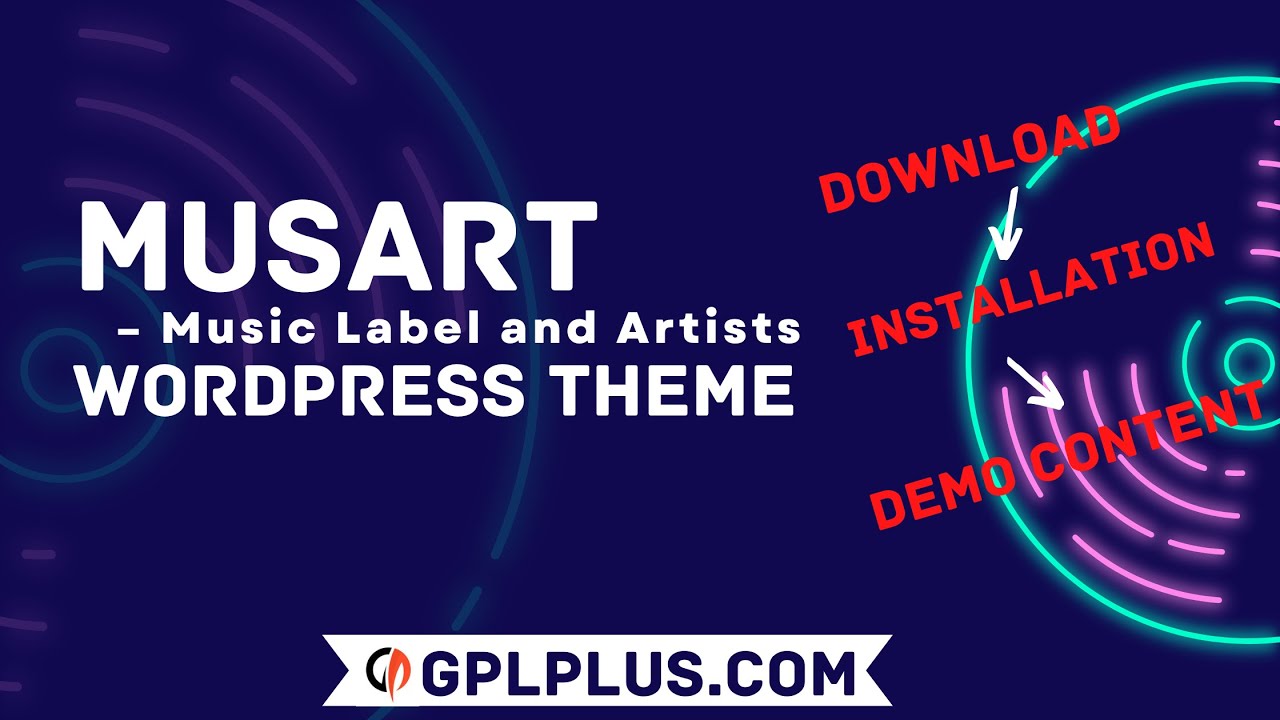 Musart – Music Label and Artists WordPress Theme Download, Installation ...