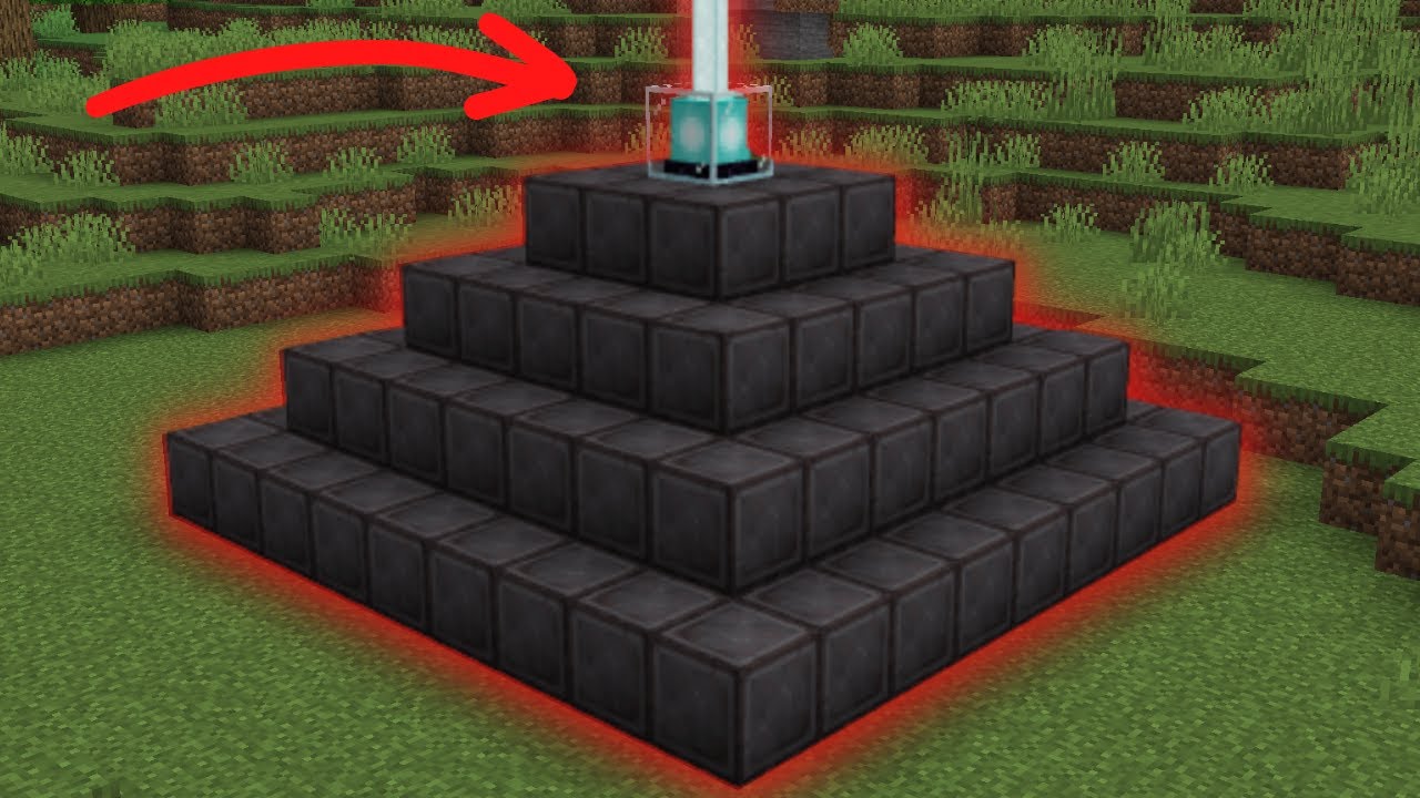 i built a full netherite beacon in creative - YouTube
