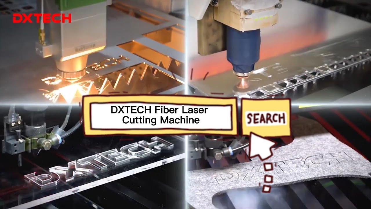 DXTECH Fiber Laser Cutting Machine - YouTube