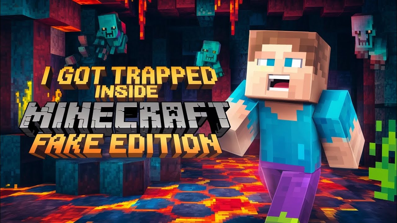 I GOT TRAPPED INSIDE MINECRAFT FAKE EDITION♠️ - YouTube