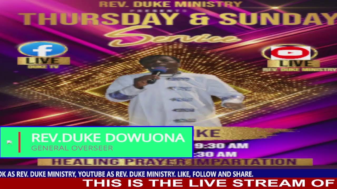 REV.DUKE MINISTRY- SUNDAY LIVE SERVICE 23RD NOV. 2025 - YouTube