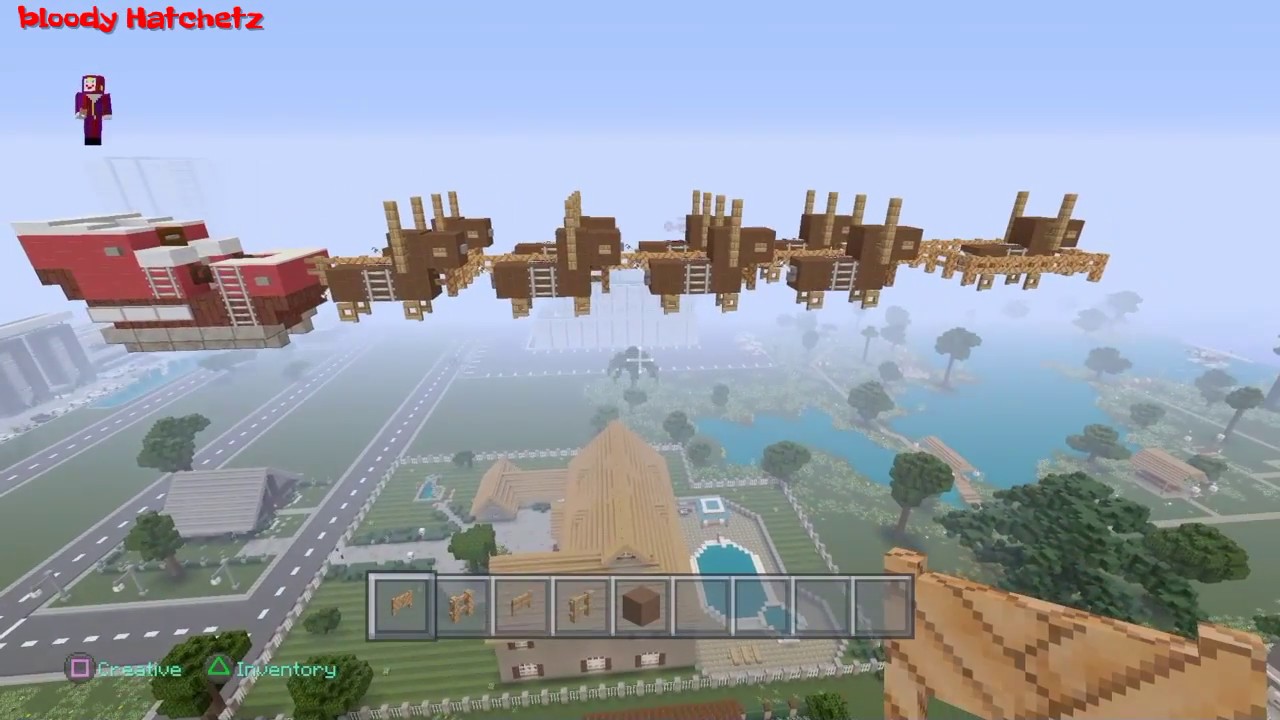 Minecraft Santa Sleigh Tutorial - YouTube