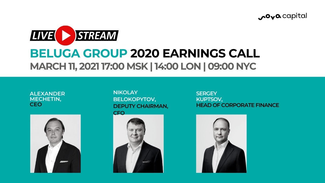 BELUGA GROUP - 2020 Earnings Call - YouTube