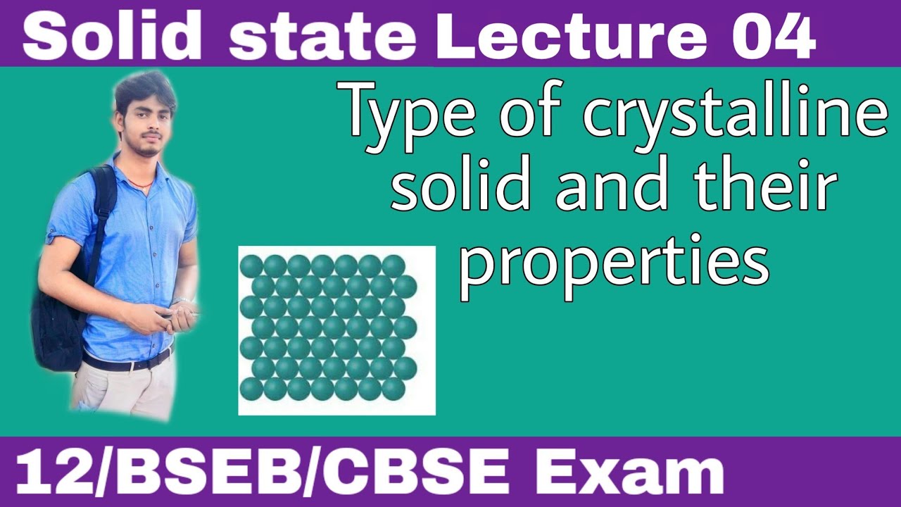 solid state 04|Type of crystalline solid in detail - YouTube