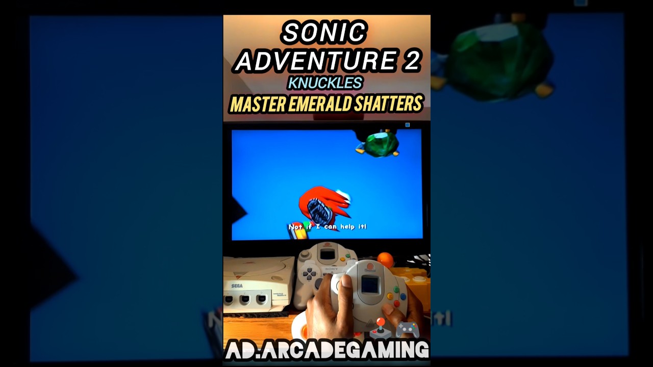 Sonic Adventure 2: Knuckles Breaks Master Emerald - Cutscene - YouTube