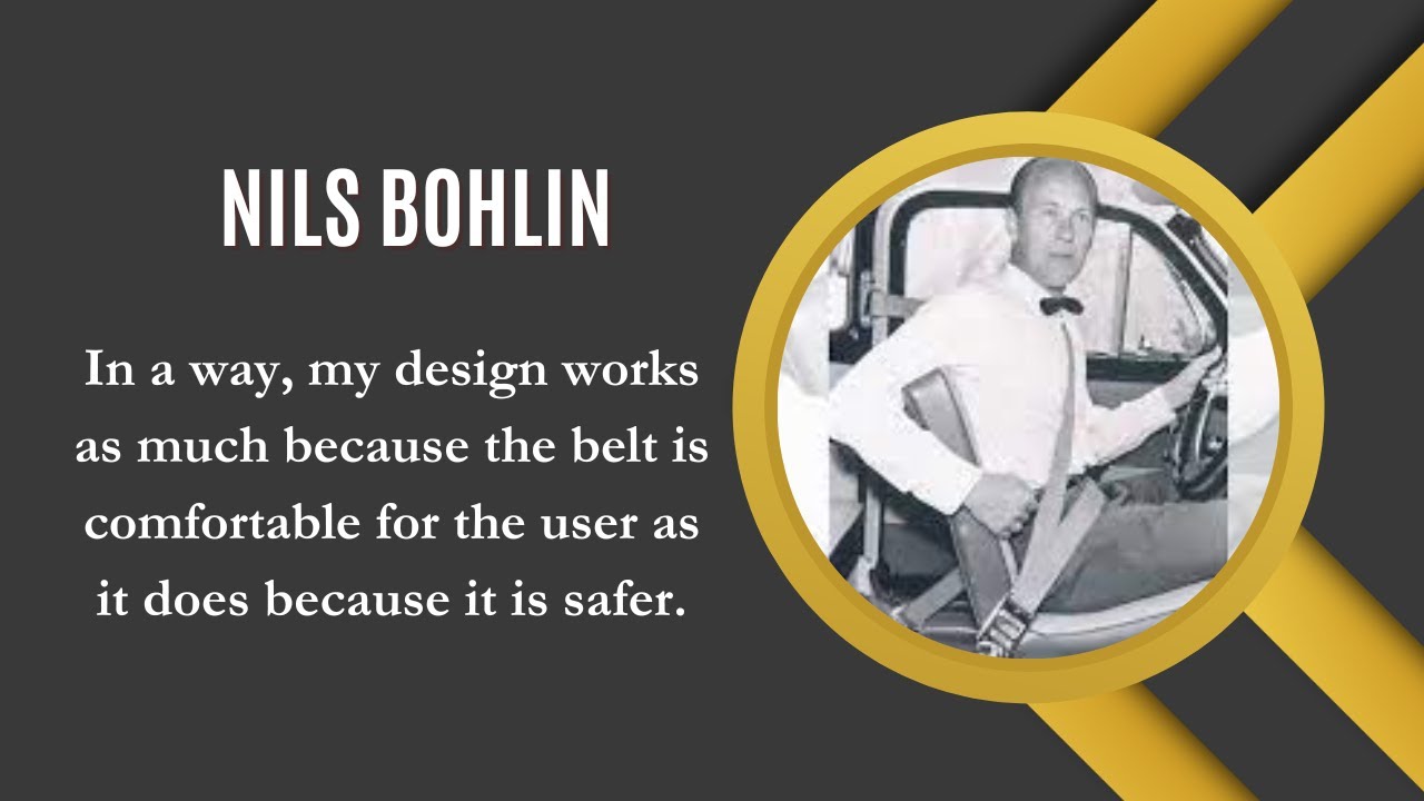 Nils Bohlin- Three-point Lap and Shoulder Seatbelt. - YouTube