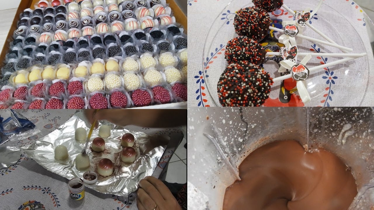 Encomenda Doces,Trufas e Cake Pops Tema Santa Cruz - YouTube