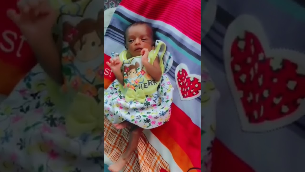 newborn baby ,1.7 kg baby ,active baby, baby's dance - YouTube