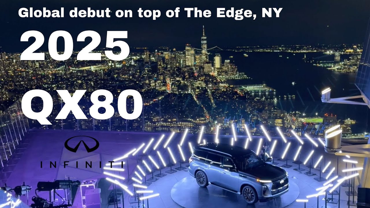 2025 Infiniti QX80, spectacular global debut on top of The Edge, New ...