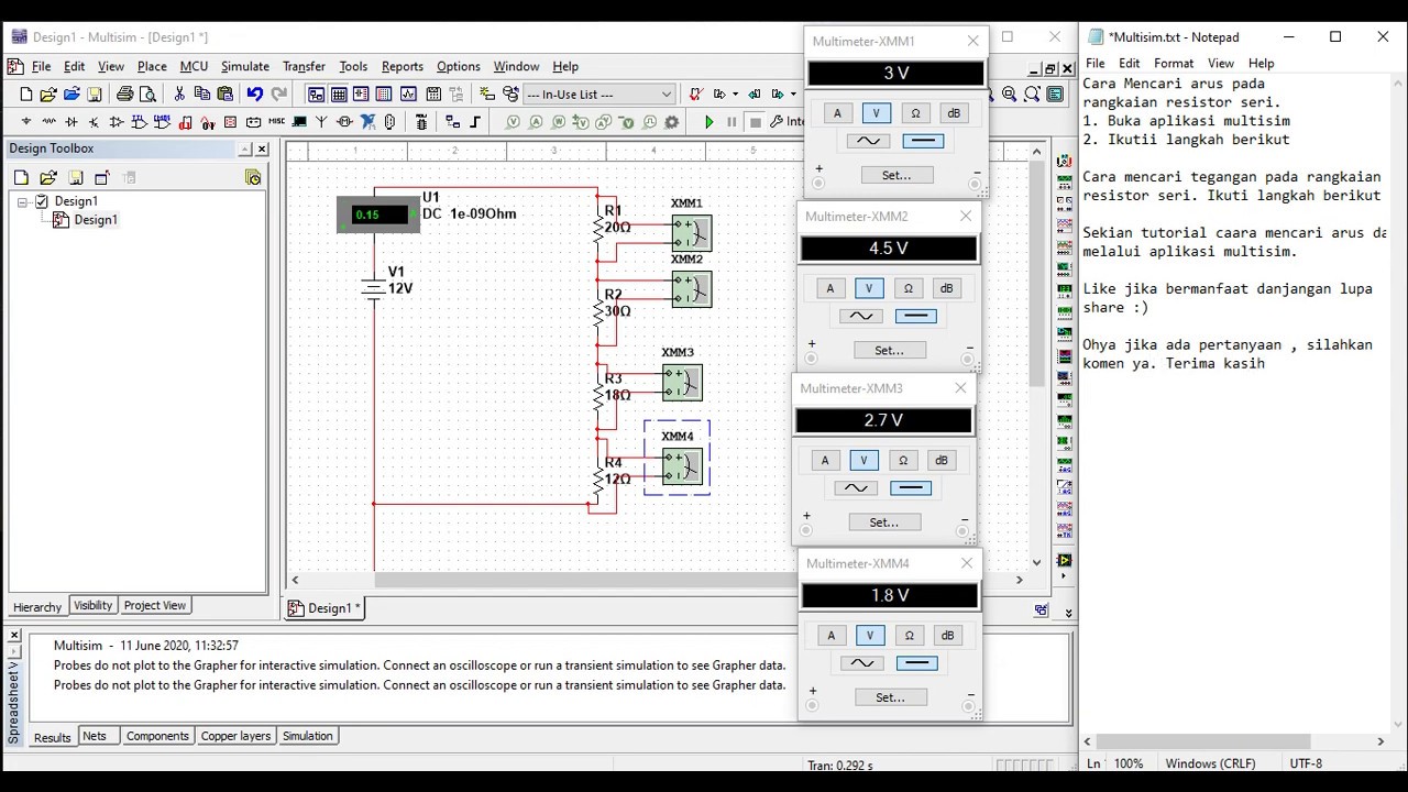 Cara Mencari Arus dan Tegangan pada Rangkaian Resistor Seri menggunakan ...