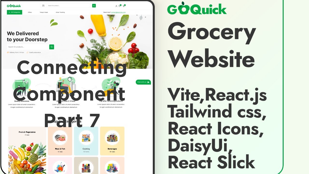 🛒 Build a Modern E-Commerce Website With React Js | Vite, React.js & Tailwind CSS | Part 7 - YouTube