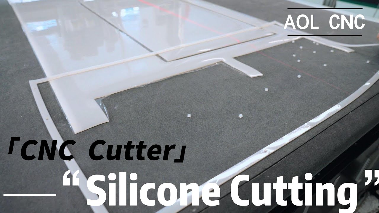 CNC silicone cutting machine--AOL CNC Equipment - YouTube