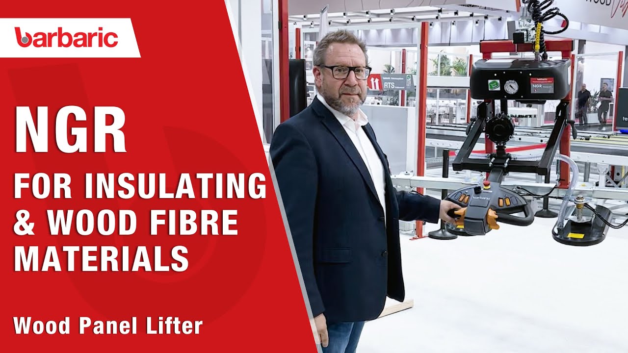 Barbaric NGR Needle Gripper @ Ligna // Handling of Wood Panels, Drywall ...