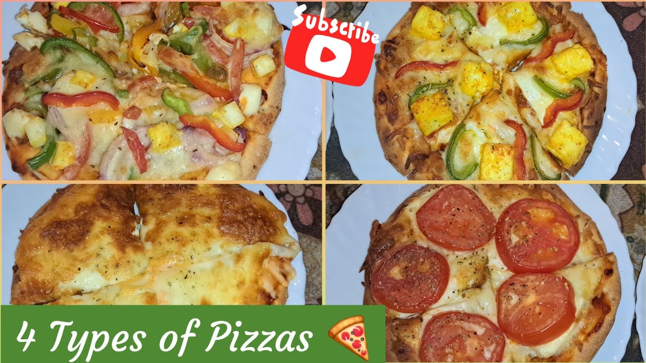 Special 4 Types of Pizza Recipe 🍕 | Veggie Delight | Peppy Panner ...
