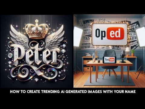 How to make Ai image with a custom name on it - YouTube