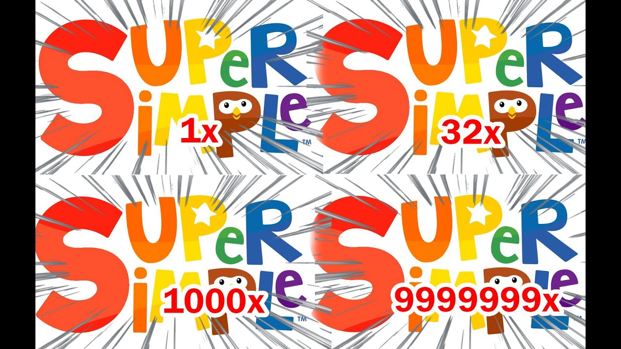 Super simple songs logo intro getting 999999X Speed - YouTube