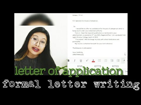 HOW TO WRITE JOB APPLICATION| business letters|📝| class12| - YouTube