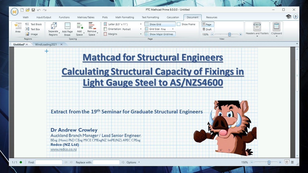 Mathcad for Structural Engineers: Design of Light Steel Fixings to AS ...