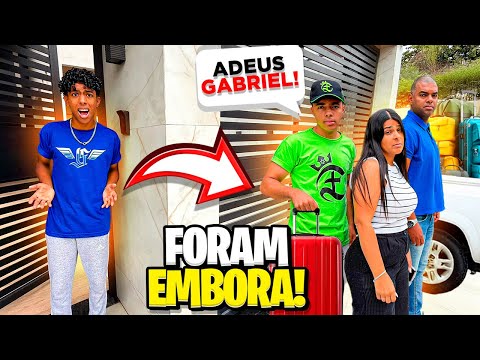 MINHA FAMÍLIA FOI EMBORA E ME DEIXOU PARA TRÁS!! *GABRIEL FICOU SOZINHO 😢 