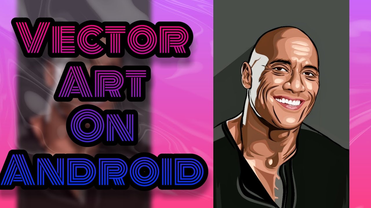 Dwayne Johnson - The Rock | Time Lapse Vector art On Android [INFINITE ...