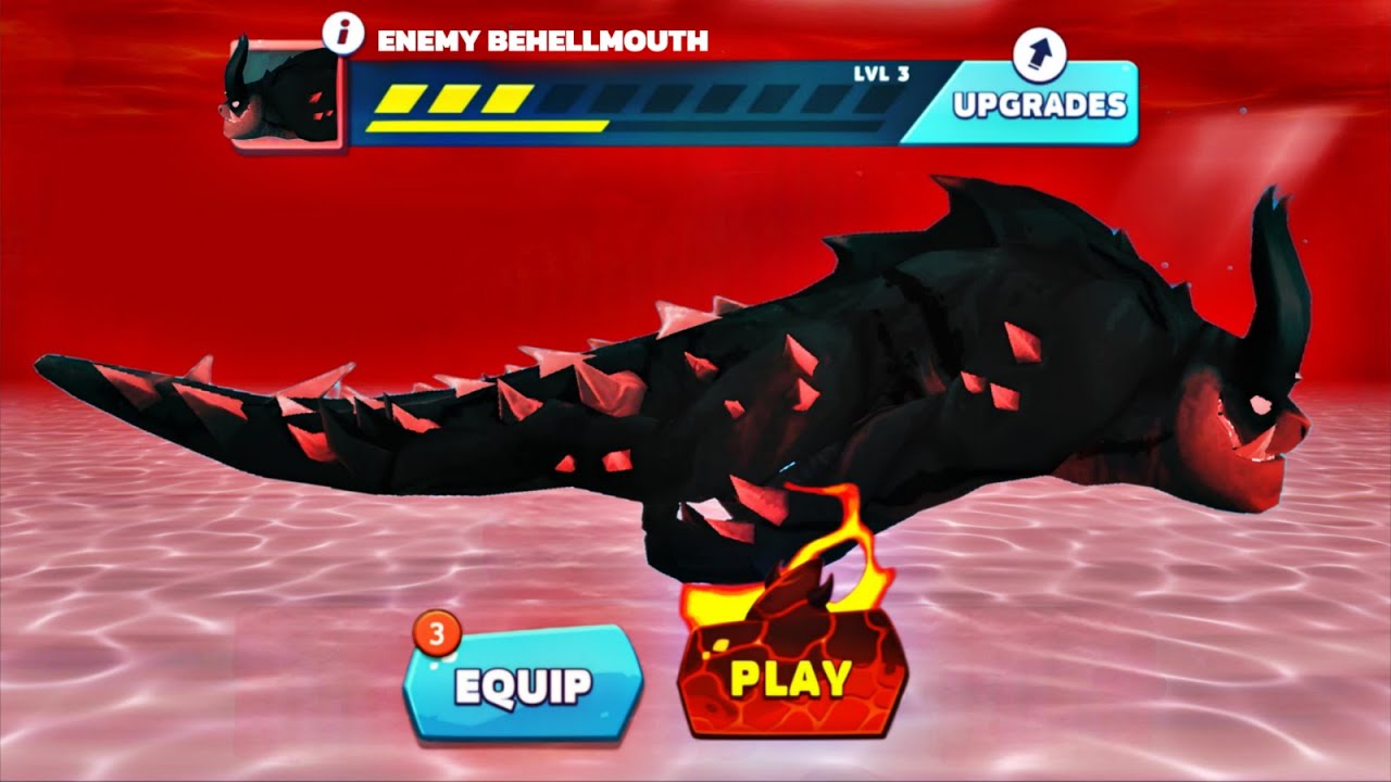 NEW ENEMY MONSTER BEHELLMOUTH UNLOCKED AND GAMEPLAY - Hungry Shark ...