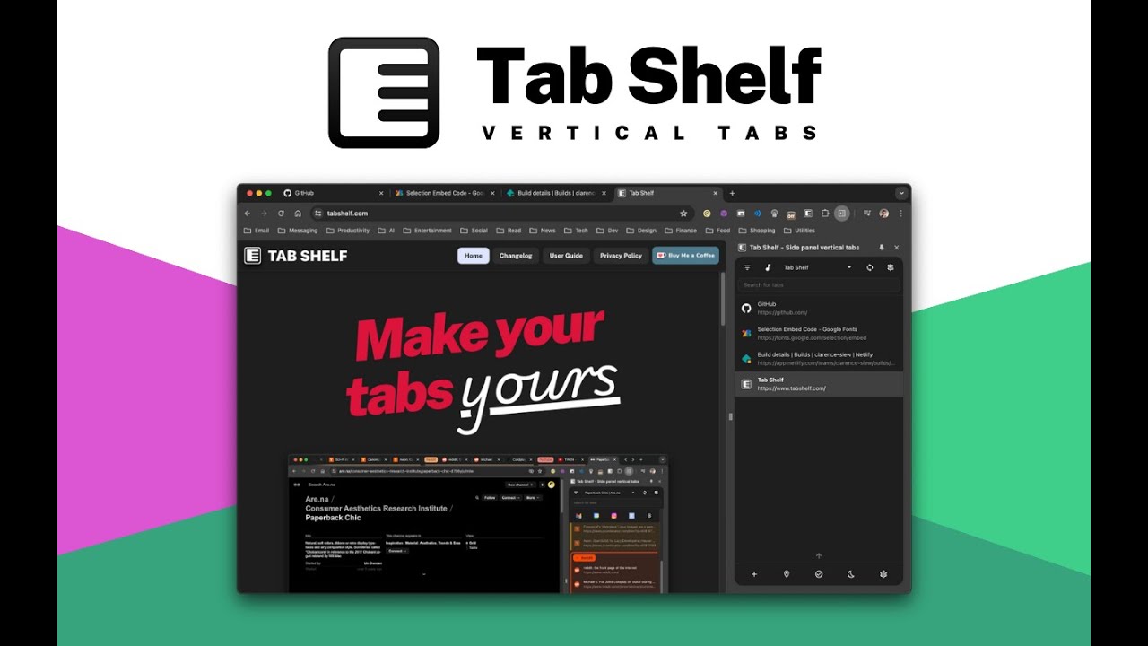 Tab Shelf: It's more than just vertical tabs - YouTube