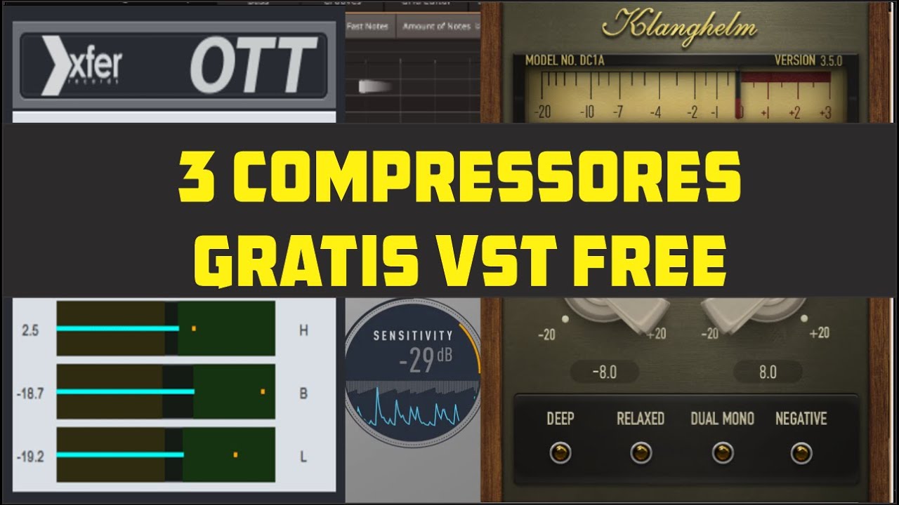 3 COMPRESSOR FREE PLUGINS PARA MASTER E TRACKS BAIXE GRATIS - YouTube