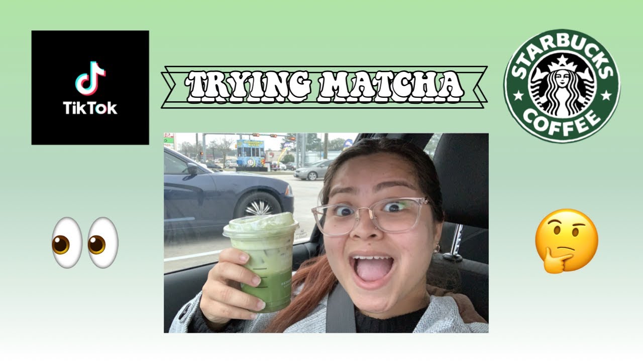 trying the famous tiktok matcha latte... is it worth the hype?? - YouTube