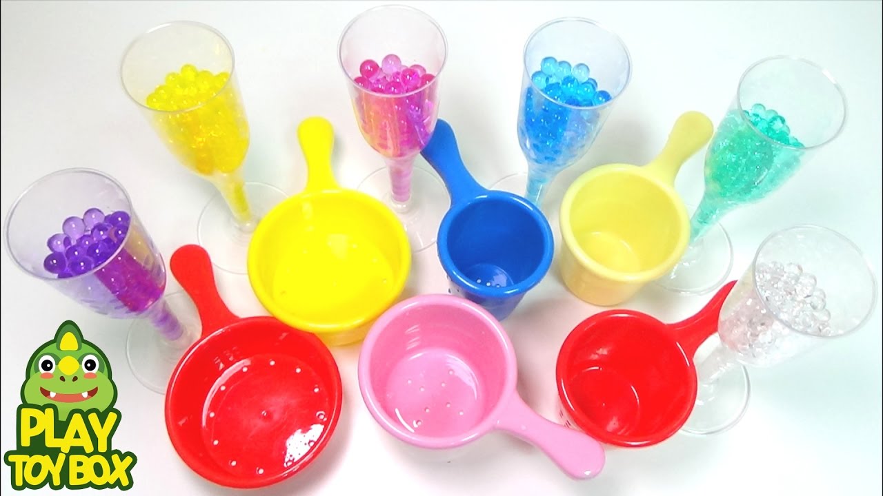 learn colors Orbeez DIY Colours Orbeez Bath Cup StressBall MIX Colorful ...