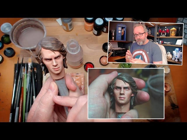 Anakin Skywalker Star Wars Black Series 6 Inch Custom Repaint Action Figure