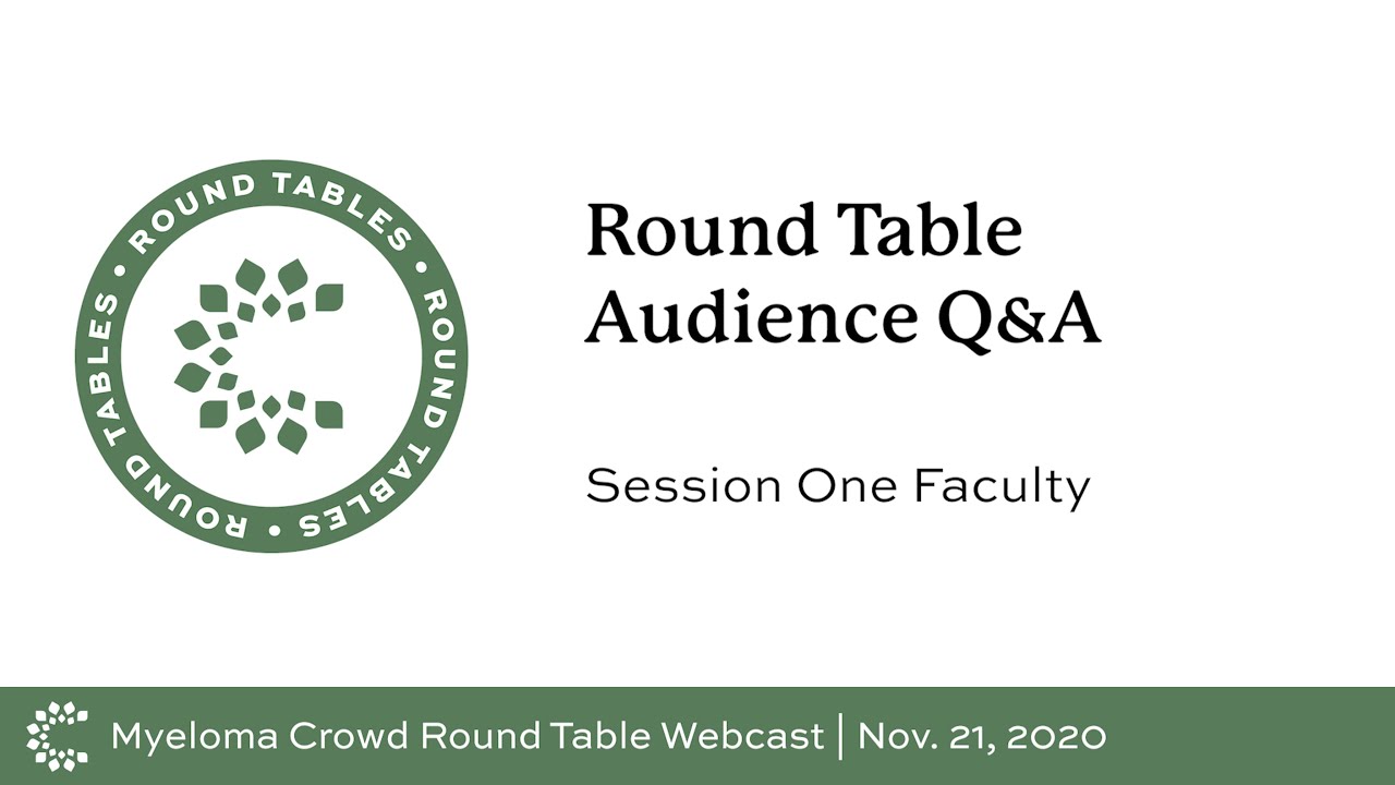 Round Table Audience Q&A — Session One Doctors | MCRT Webcast November ...