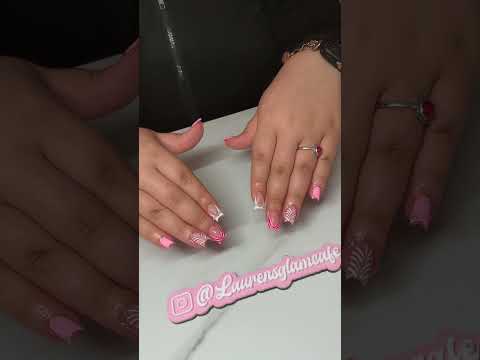 Pink nails with charms 💅🏽🌸