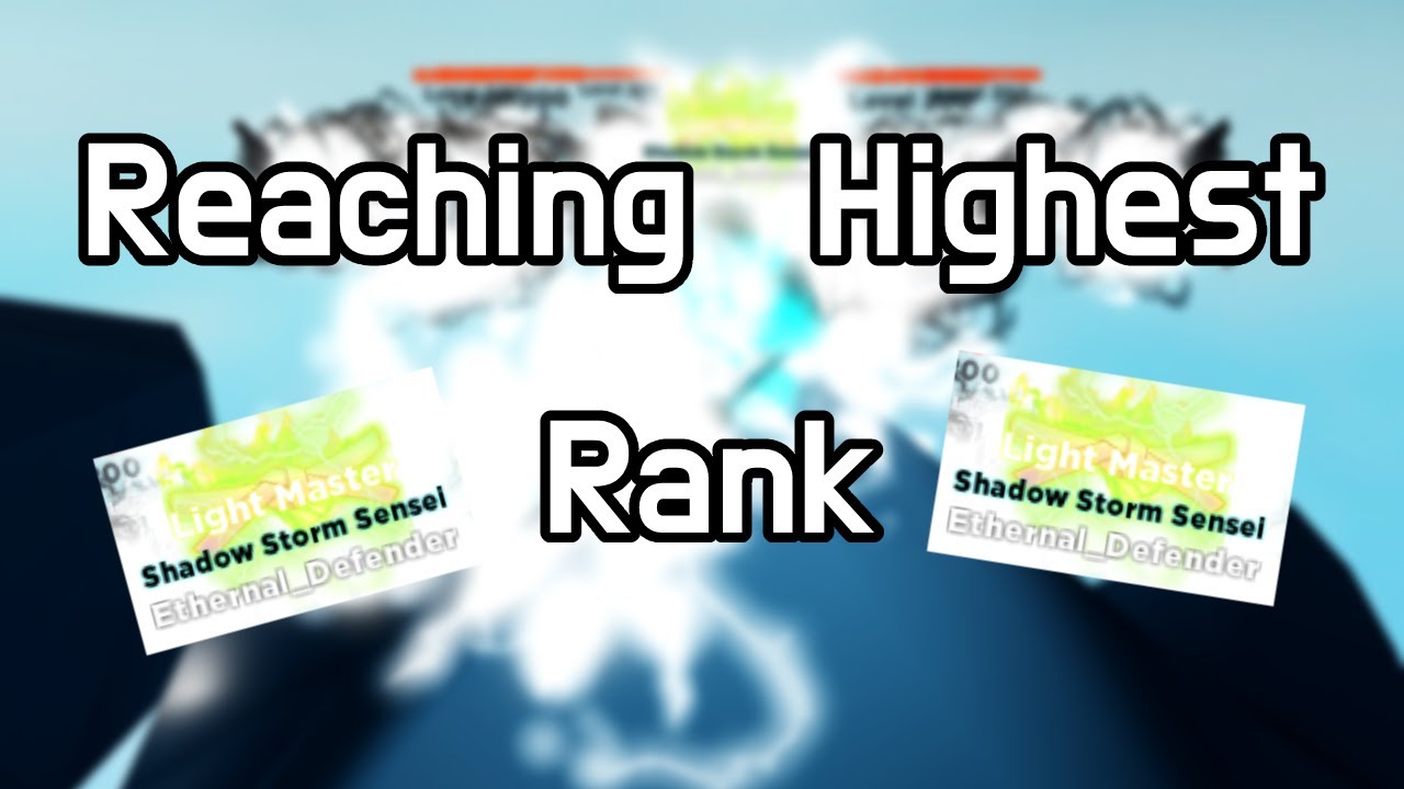 Highest Rank | Roblox Ninja Legends - YouTube