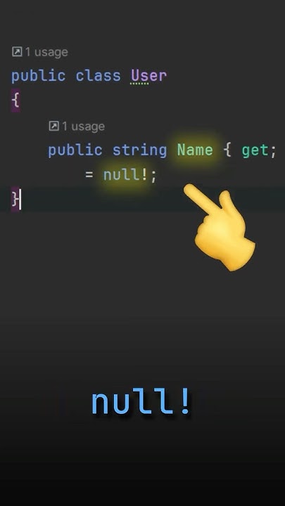 What does null! even mean - YouTube