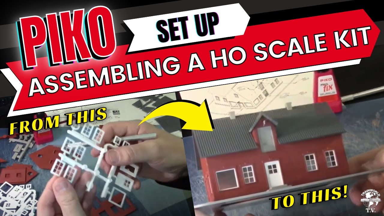 PIKO America - Assembling A Building Kit in HO Scale - YouTube