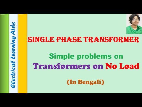 Simple problems on Single phase Transformers on No load - YouTube