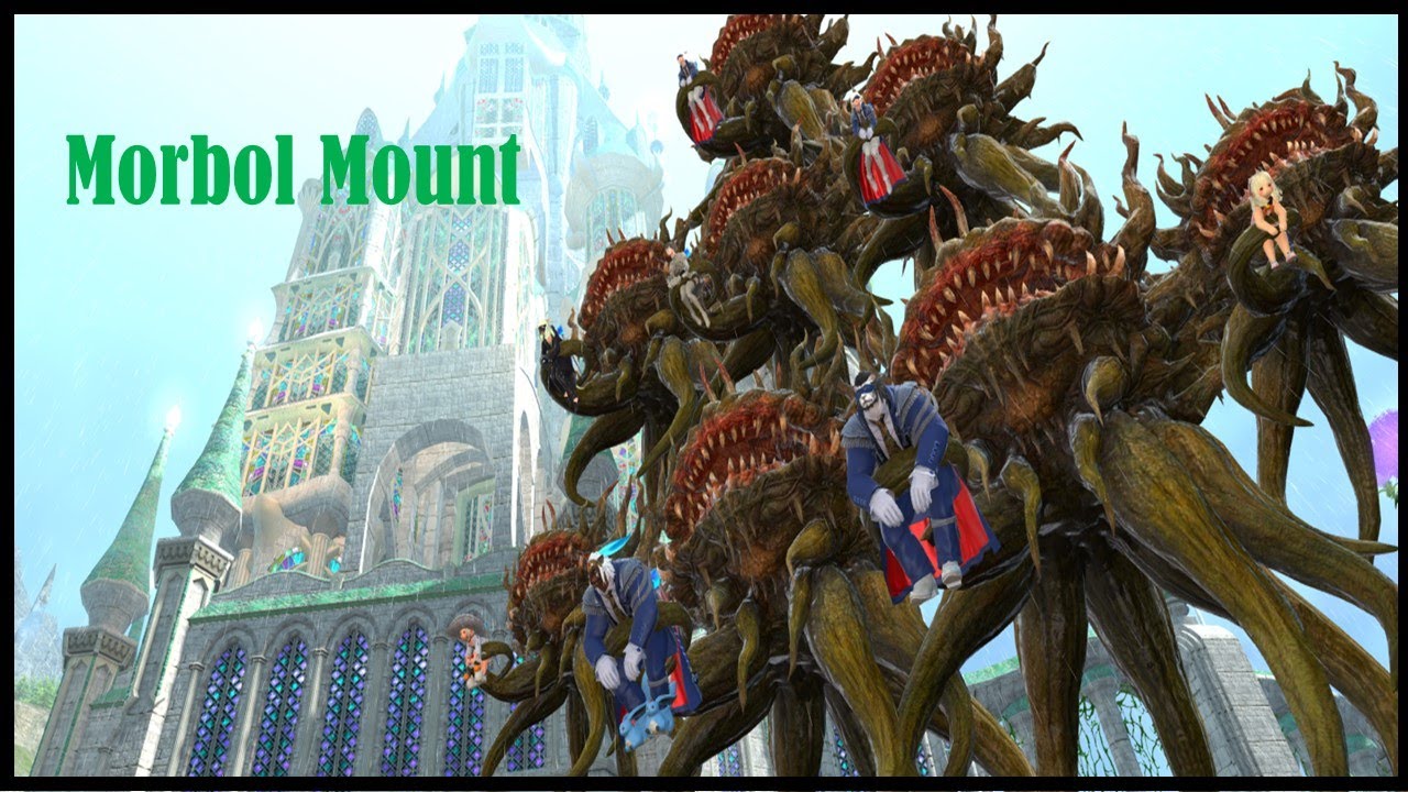 FFXIV - Morbol Mount (청마 업적 물볼 탈것) - YouTube
